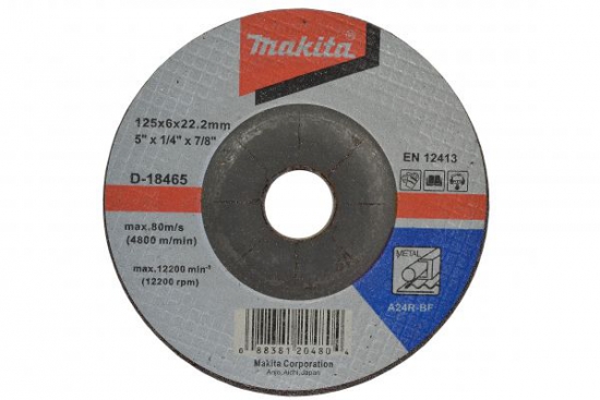 Круг зачистной 125х6х22 мет WA46R MAKITA в Санкт-Петербурге, цена 115 ...